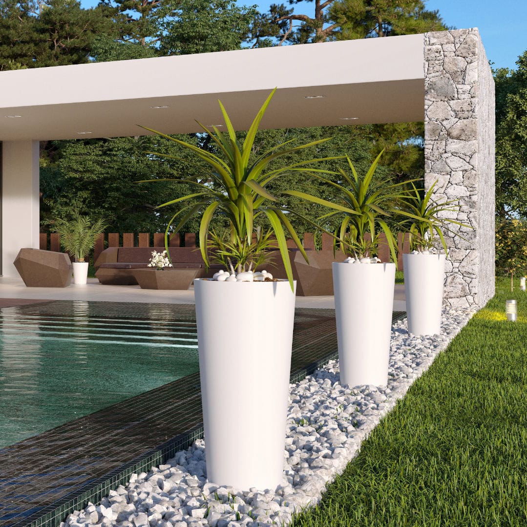 Polypropylene plant pot - PORTO - Artevasi, S.A - round / high / home
