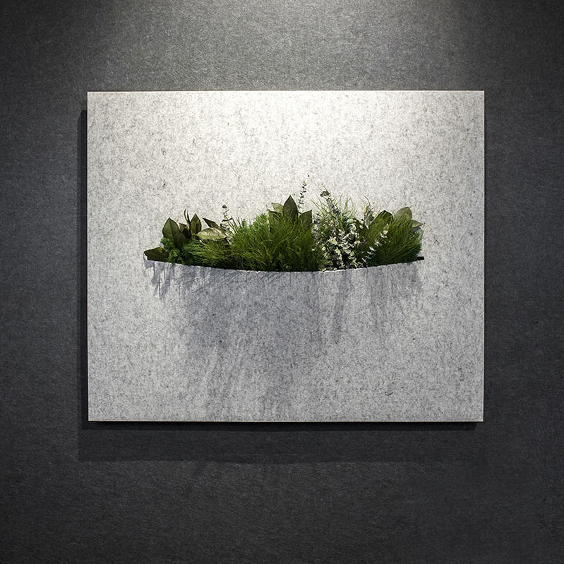 Acoustic wall panel - OTOgreen Wall - Greenarea - for facade cladding ...