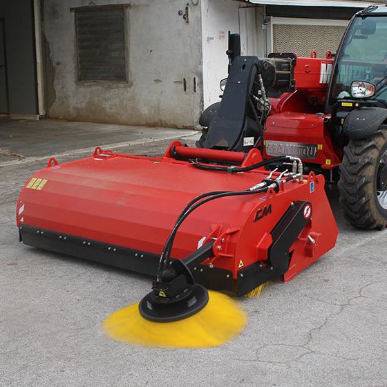 Sweeper bucket - CBS SERIES - CM Srl - for telehandlers / for backhoe ...