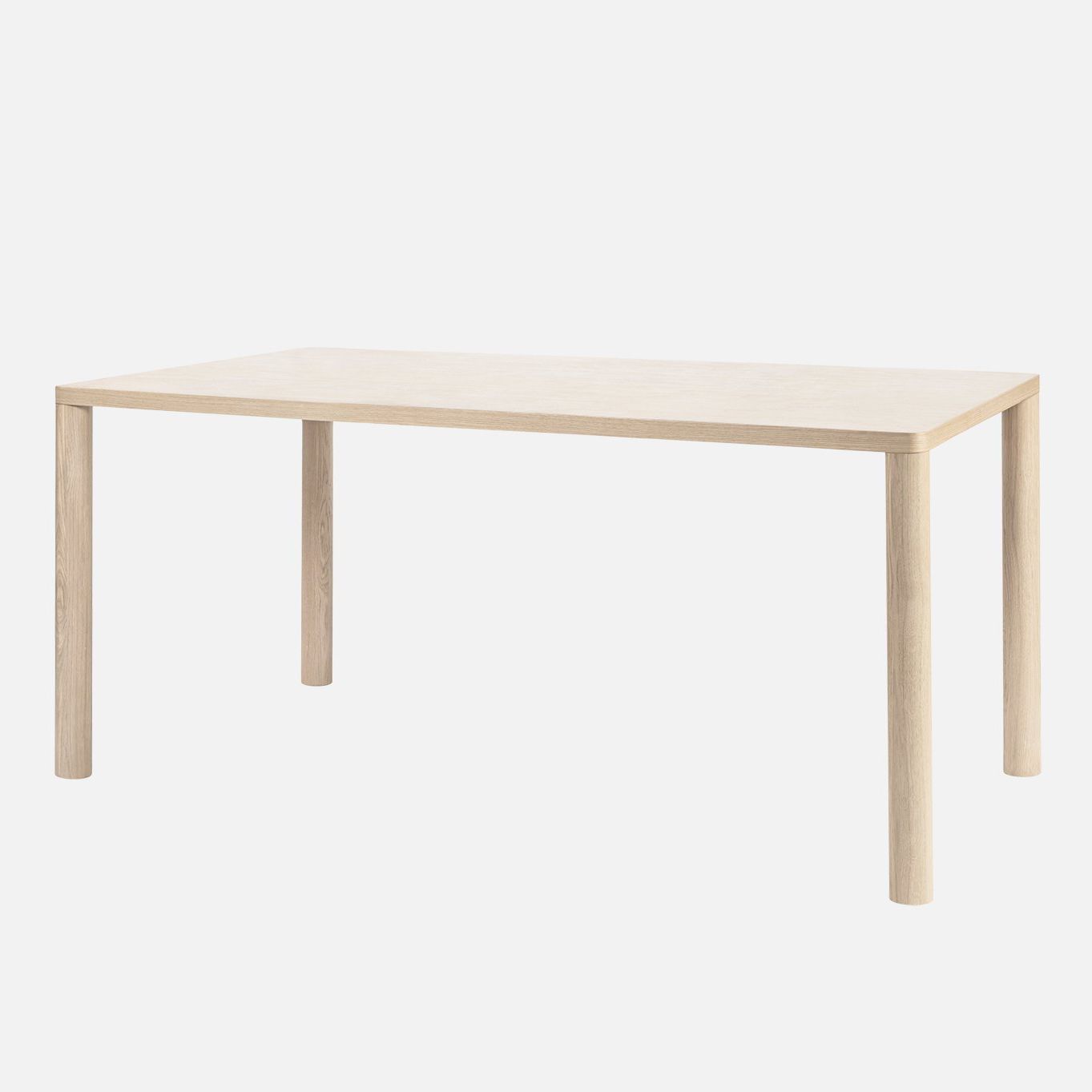 Contemporary dining table - LOG - hem - wood veneer / natural oak ...