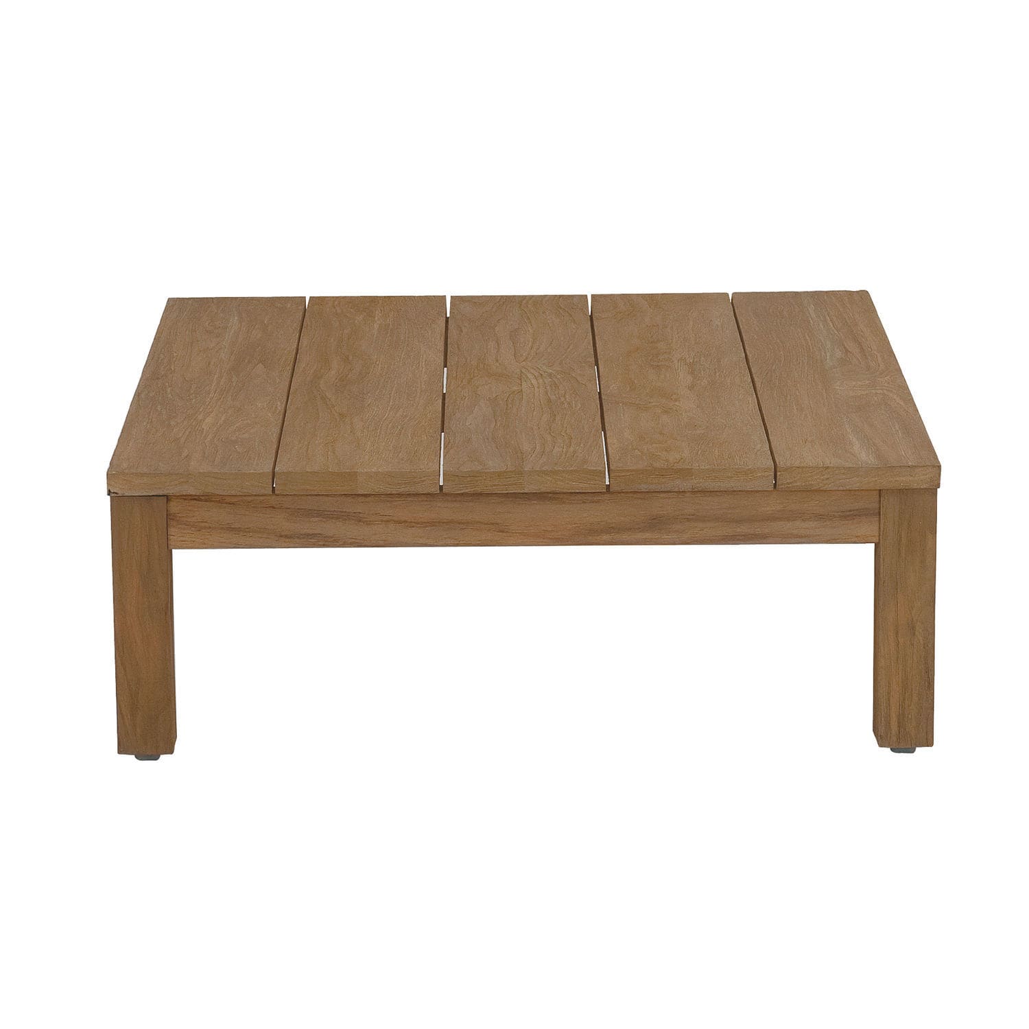 Contemporary coffee table - DEL MAR - applebee - teak / aluminum / square