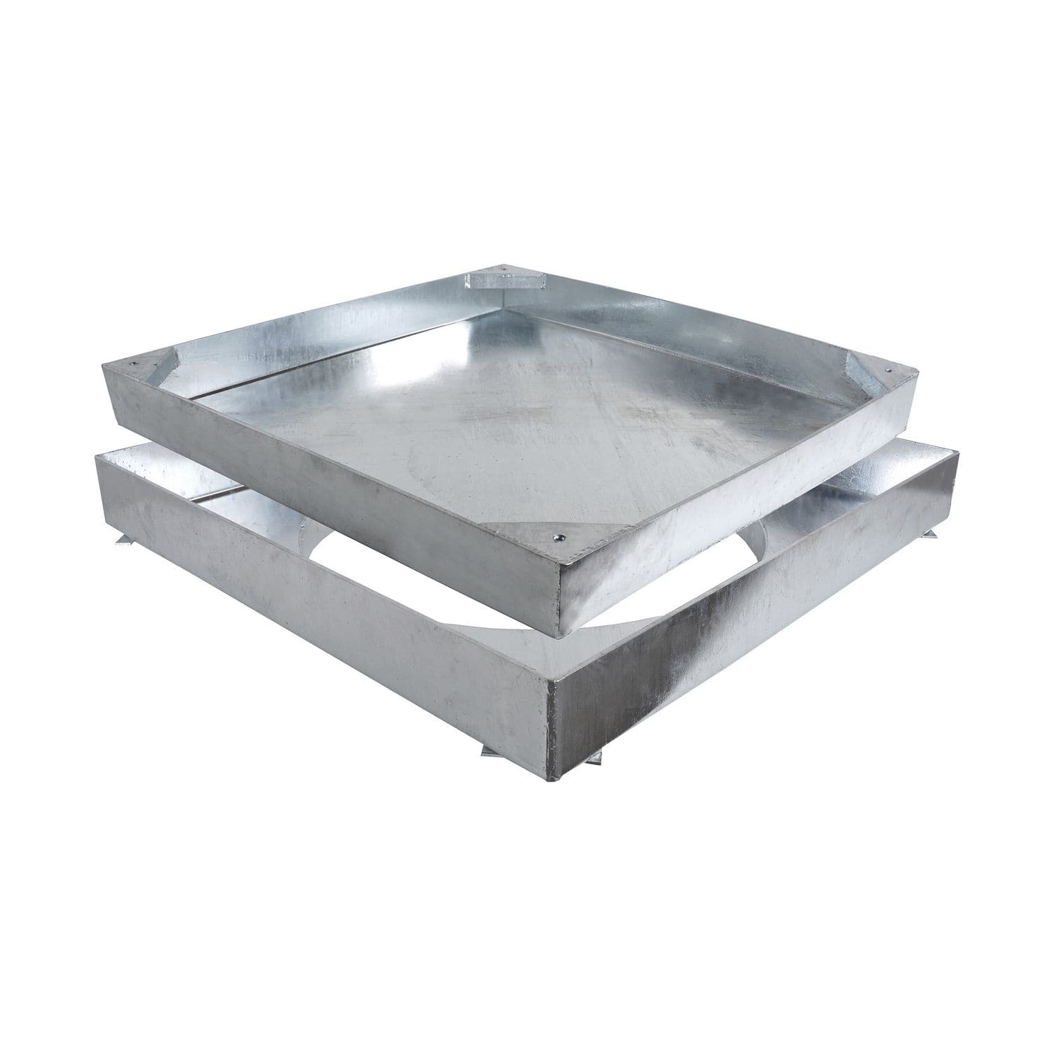 Galvanised steel manhole cover - BG Betonwaren GmbH - square / custom