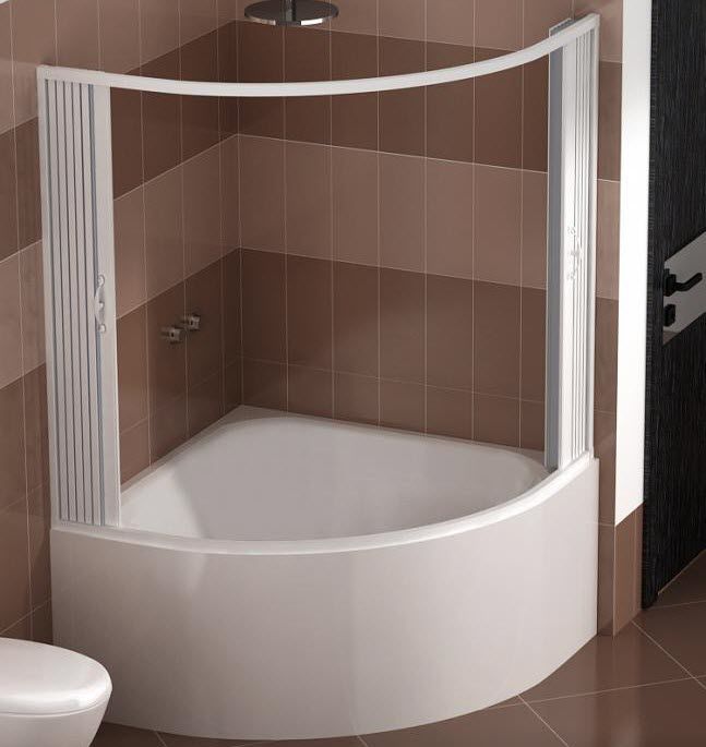 Sliding and stacking shower screen - SMALL : NINFA - PINTO - curved ...