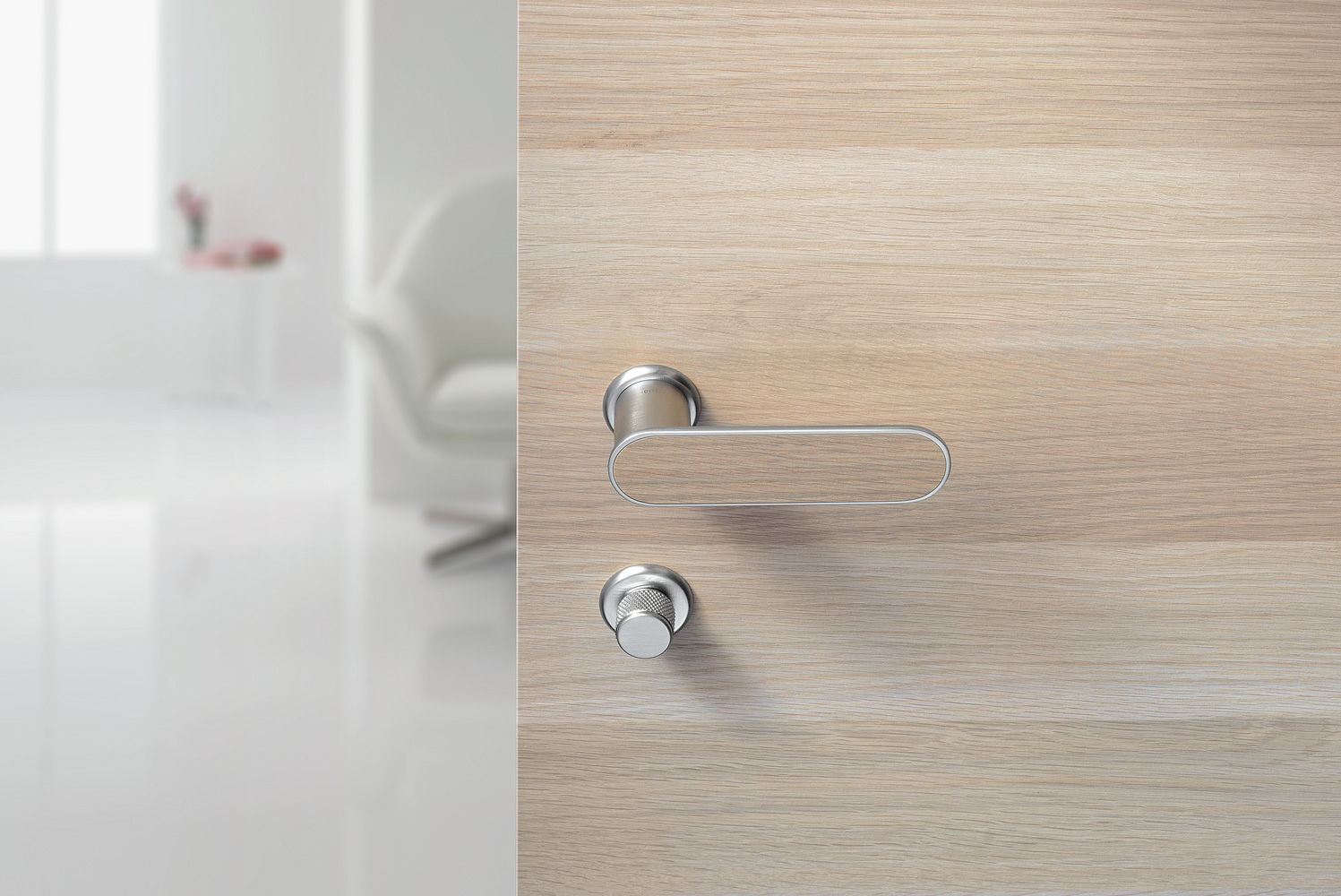 Door handle - CONTOUR plus - Ento - brass / contemporary / home