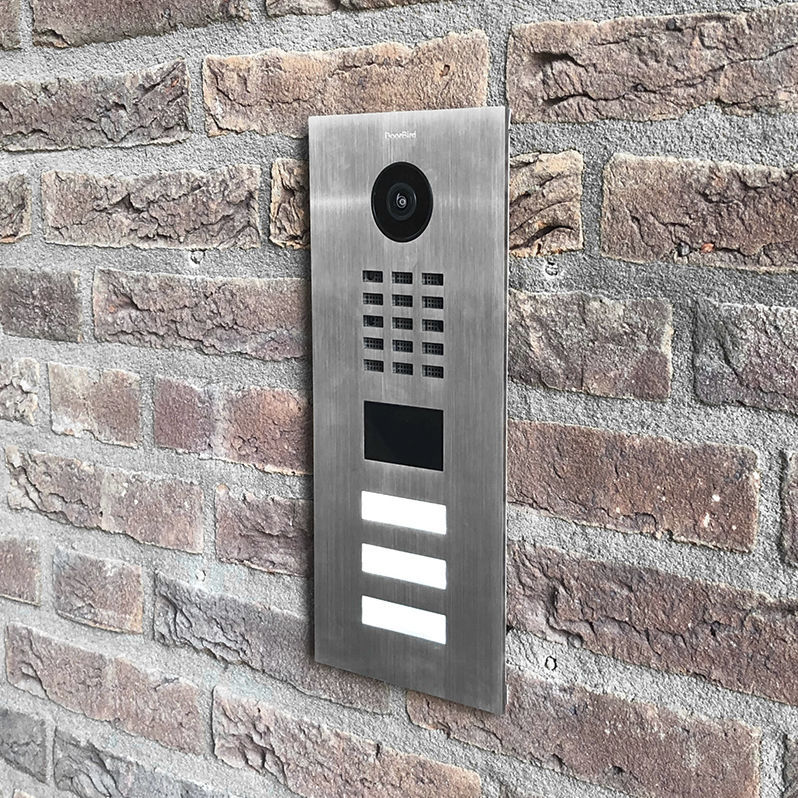 Brushed stainless steel door station - D2103V - DoorBird - residential ...
