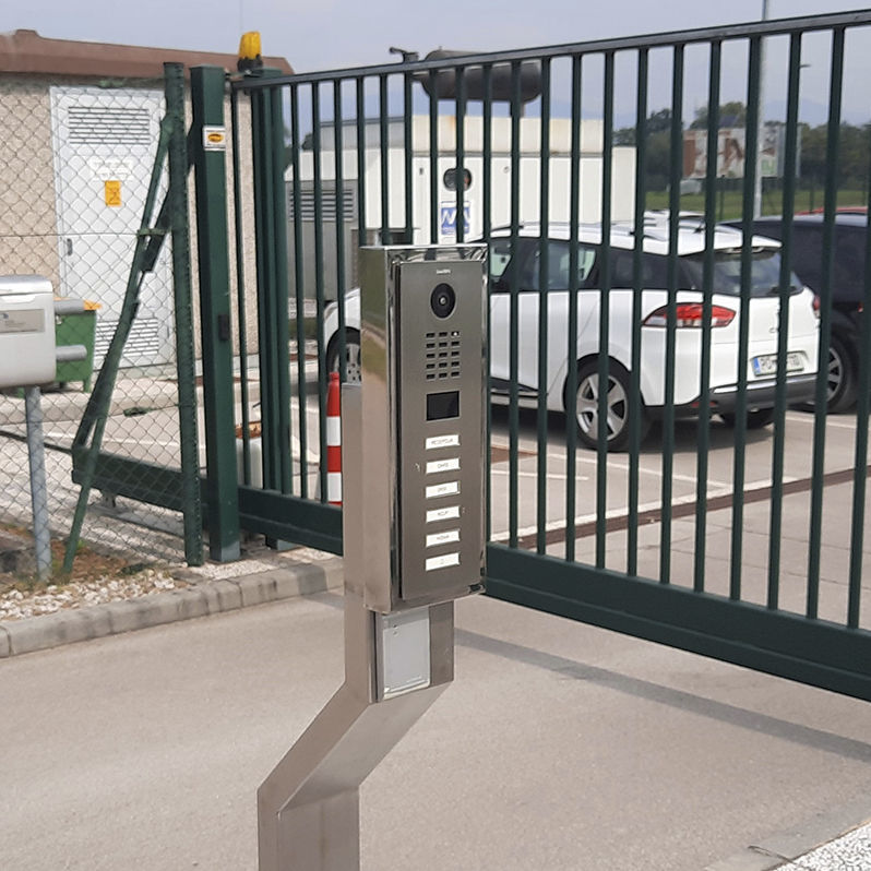 Brushed stainless steel door station - D2106V - DoorBird - residential ...