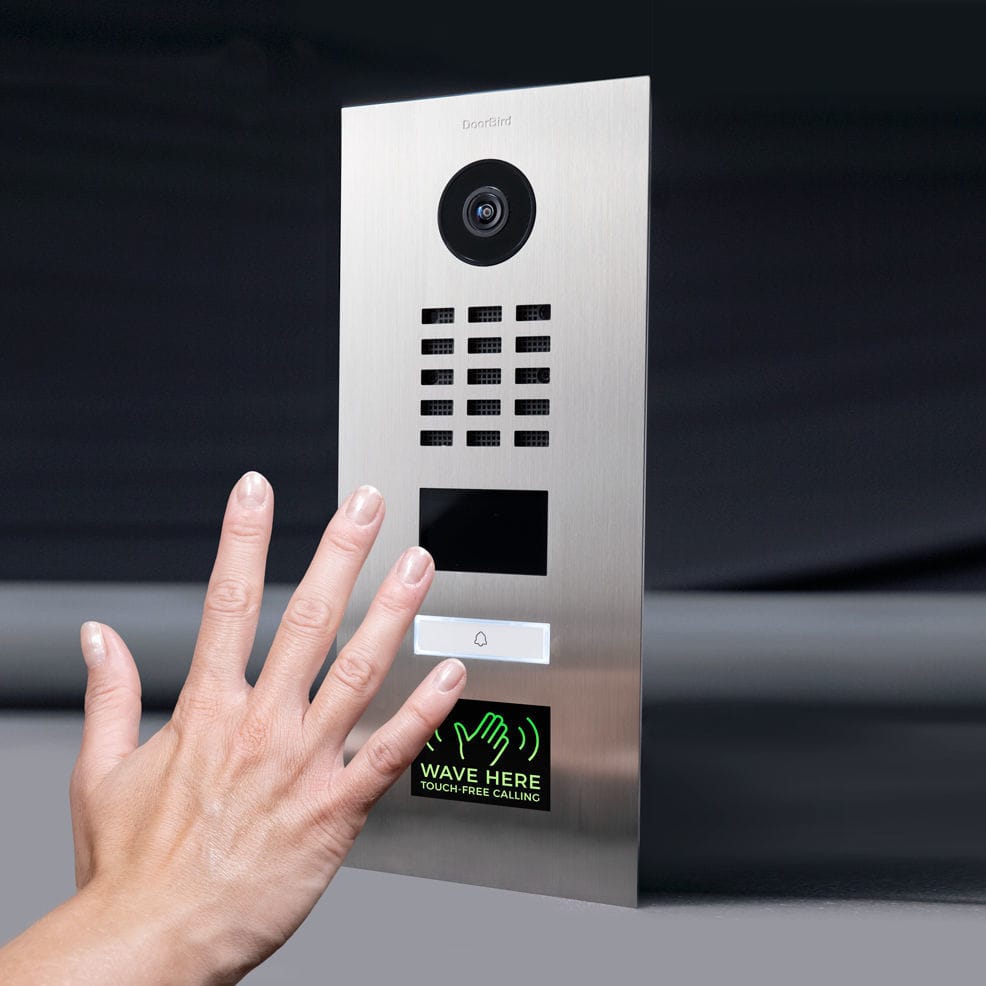 Stainless steel door station - D2101TFV - DoorBird - brushed stainless ...