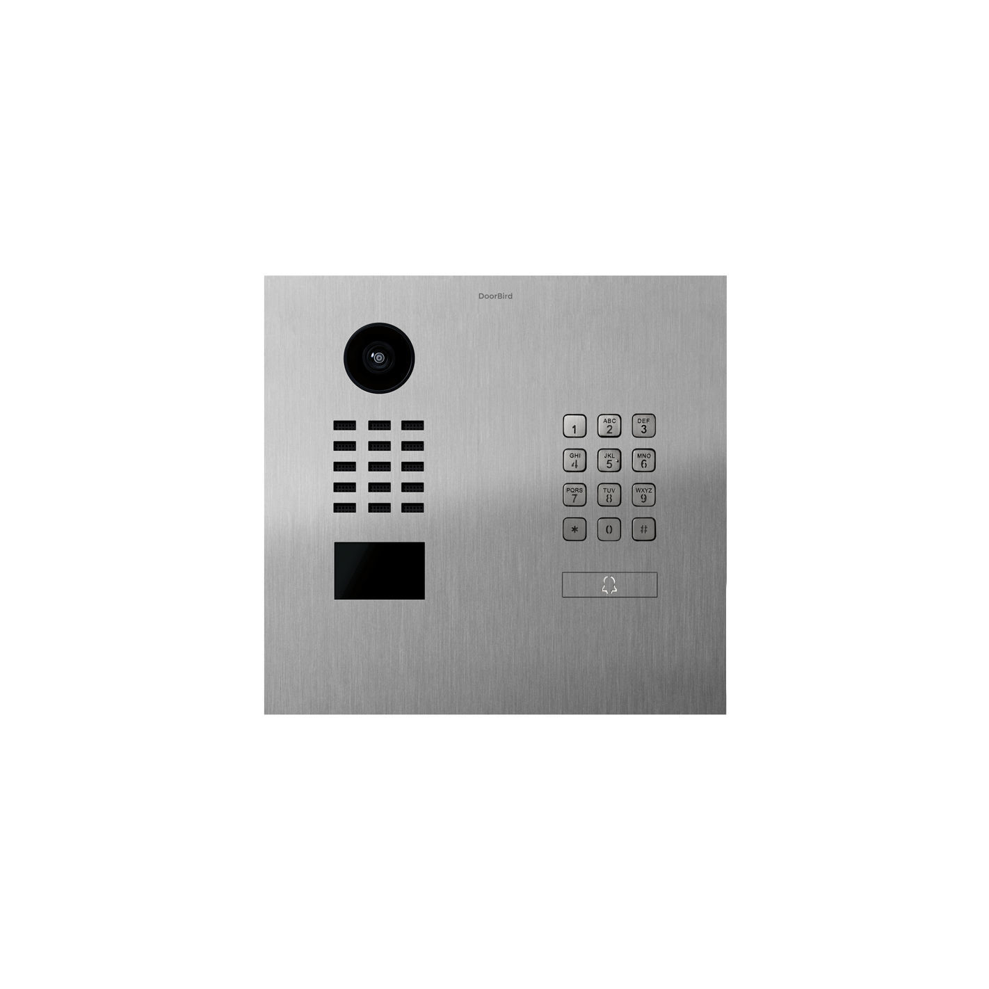 Brushed stainless steel video door intercom - D2101KH - DoorBird ...