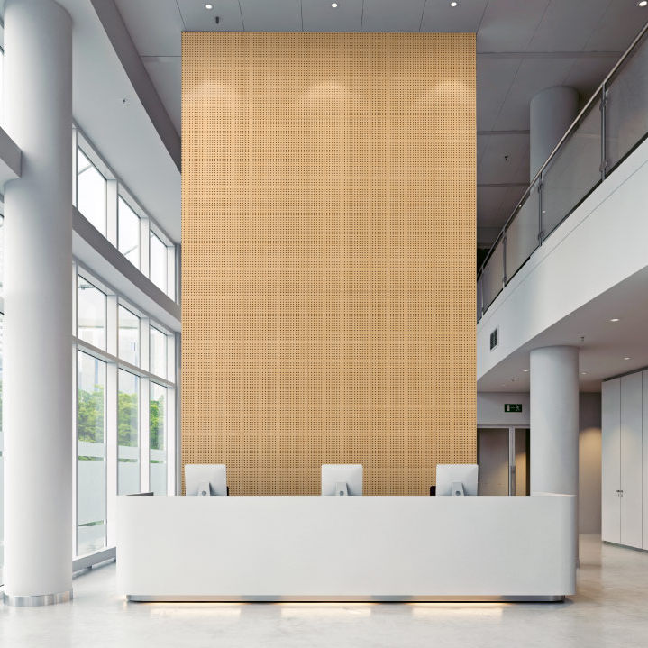 Wall-mounted sound-absorbing panel - NORMA - artnovion - wood veneer ...