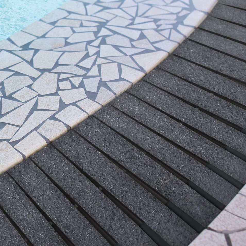 Ceramic grating for drain channel - ELLIPSIS - Modulartem - marble ...