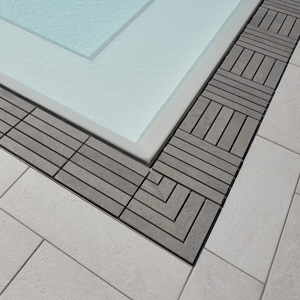 Ceramic grating for drain channel - ANGOLUS - Modulartem - marble ...