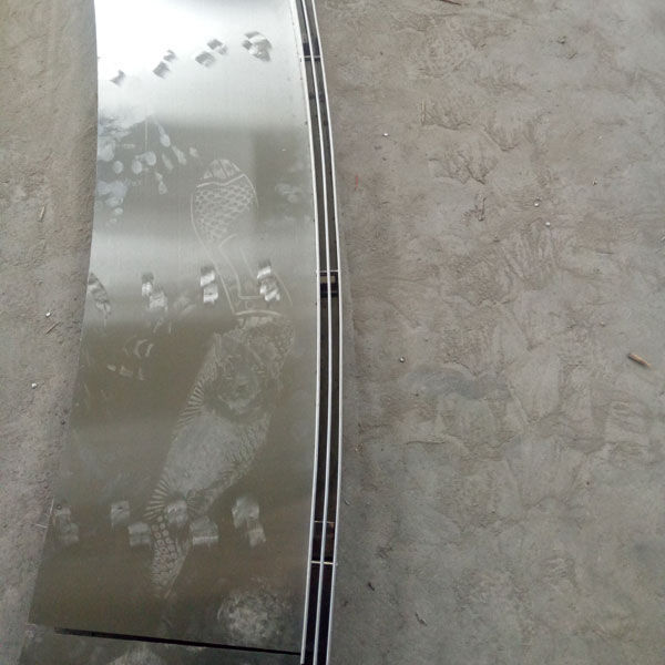 Stainless steel grating for drain channel - CURVED SLOT - Fujian Yete ...