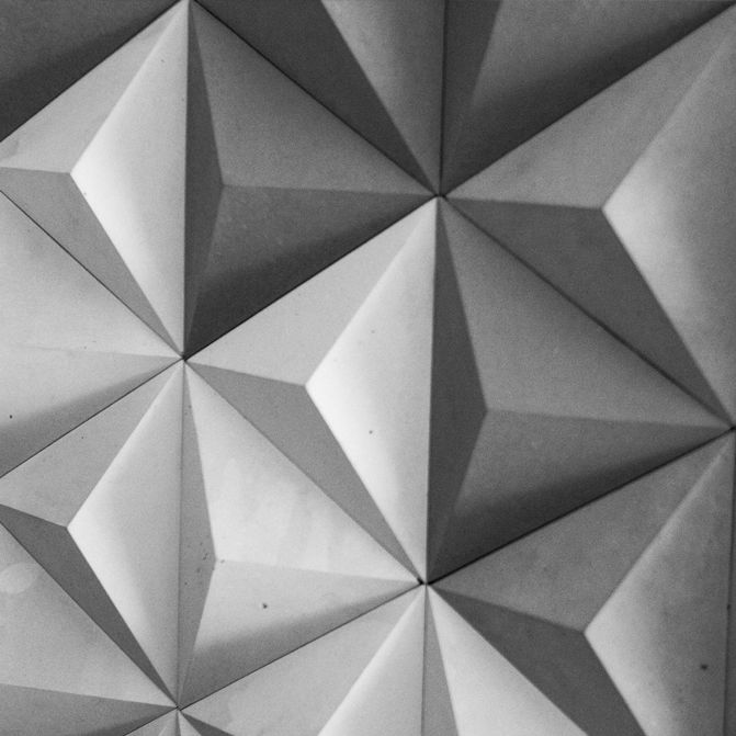 Concrete tile - 3D PYRAMIDS - Slabb - Architectural Concrete - 3D ...