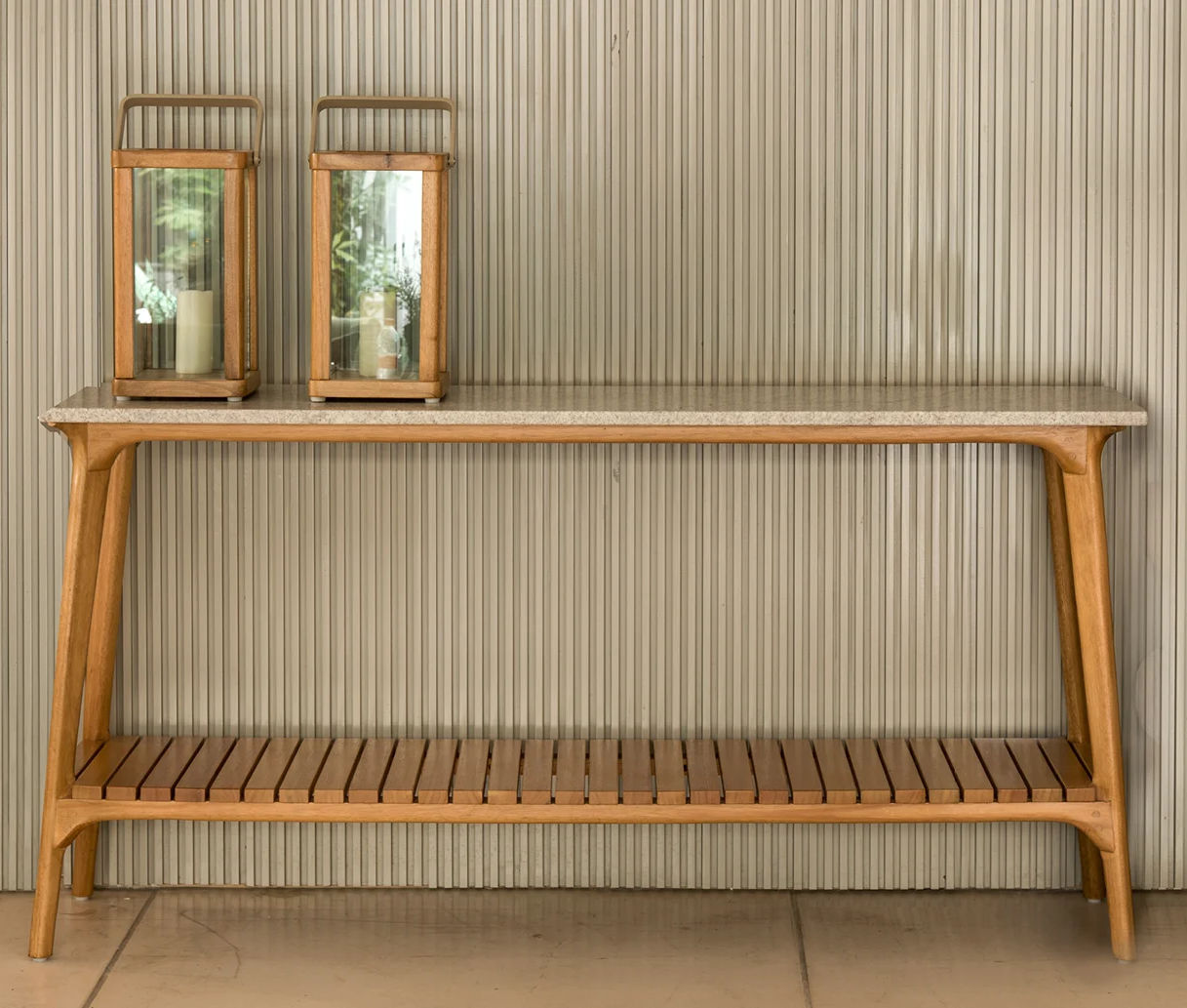 Contemporary sideboard table - Moorea - Tidelli - eucalyptus ...