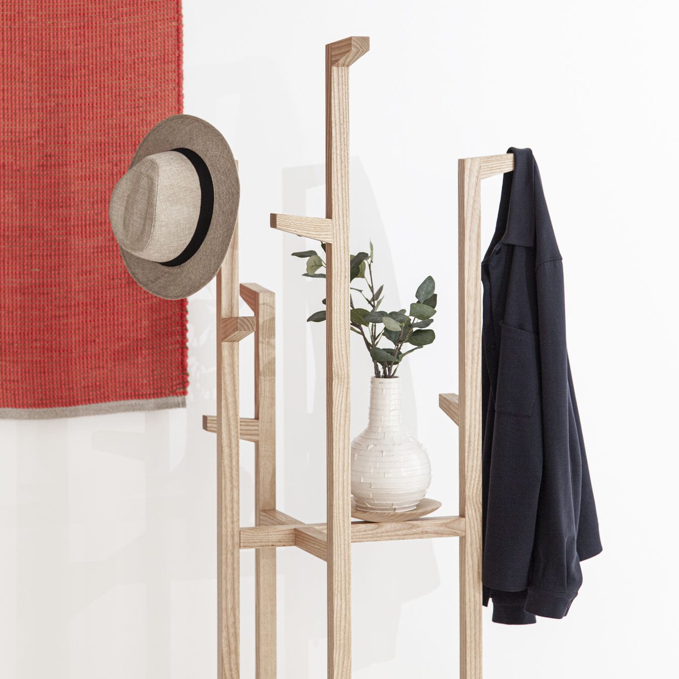 Floor coat rack - CLA - PORVENTURA - contemporary / ash / for hotel