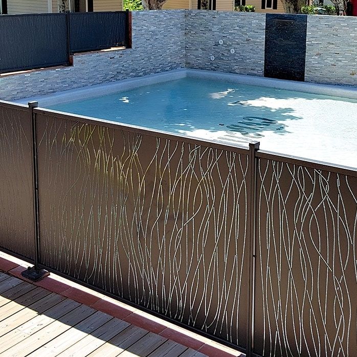 Protective barrier - SKADAN - KSM PRODUCTION - fixed / aluminum / pool