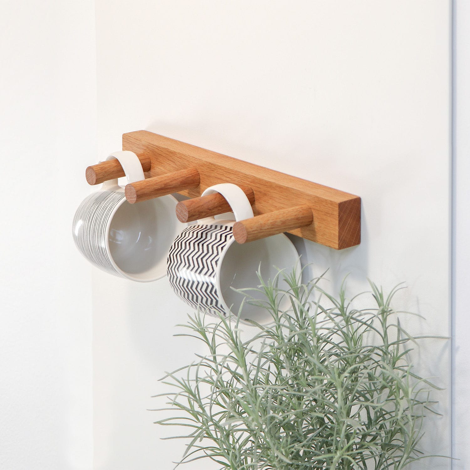 Wall-mounted storage system - W • basic - 3S design - contemporary / wooden