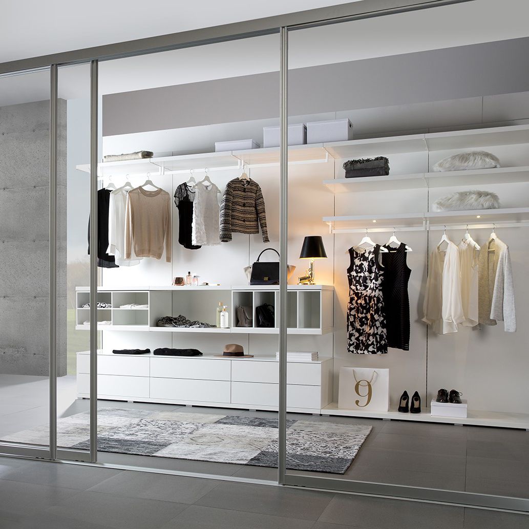 Contemporary walk-in wardrobe - FLEX - Noteborn BV - lacquered wood ...