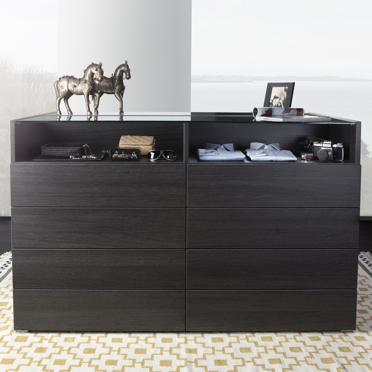 Contemporary chest of drawers - DRESS-UP - Noteborn BV - lacquered wood ...
