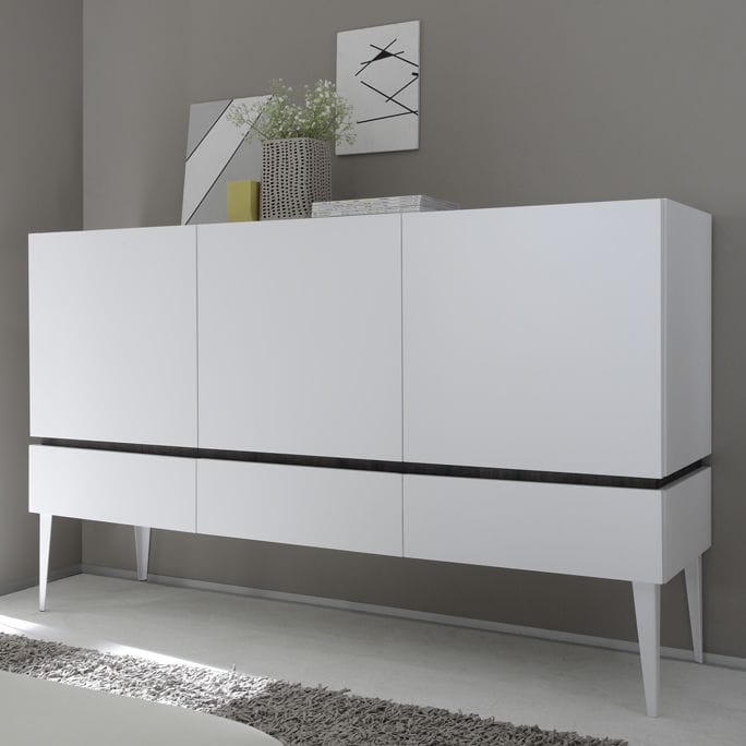Sideboard with long legs - REX - LC spa - contemporary / oak / wenge