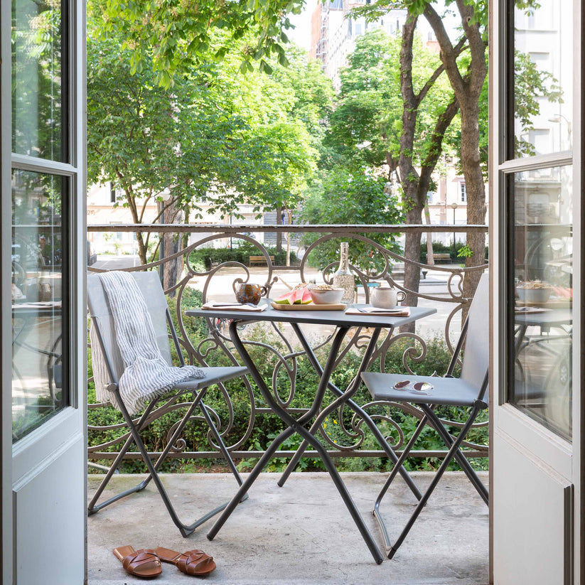 Contemporary table - Balcony II - Lafuma Mobilier - galvanised steel ...