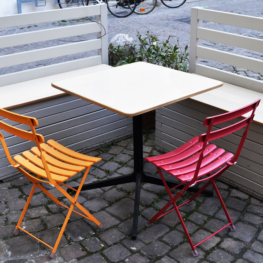 Contemporary table - CAFE DE PARIS - Monolite Ipergres - ceramic ...