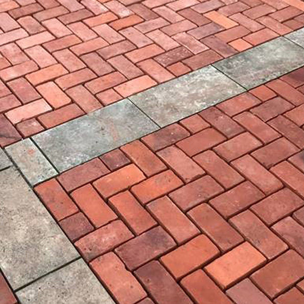 Terracotta paver - TUDOR MULTI - Imperial Handmade brick - outdoor / pedestrian