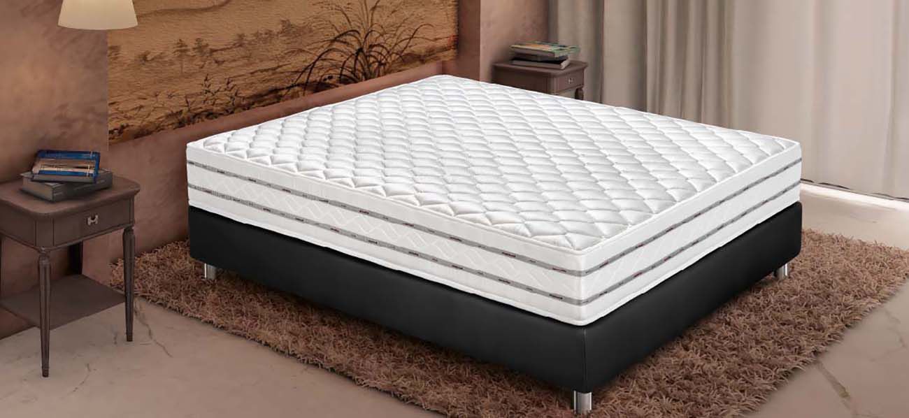 Double mattress - SENSE - permaflex - foam / memory