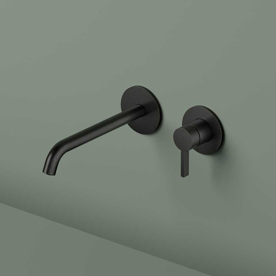 Washbasin mixer tap - AC105 - hotbath - wall-mounted / built-in / brass