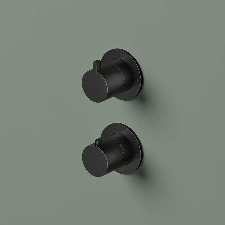 Shower mixer tap - AC009 - hotbath - wall-mounted / built-in / thermostatic