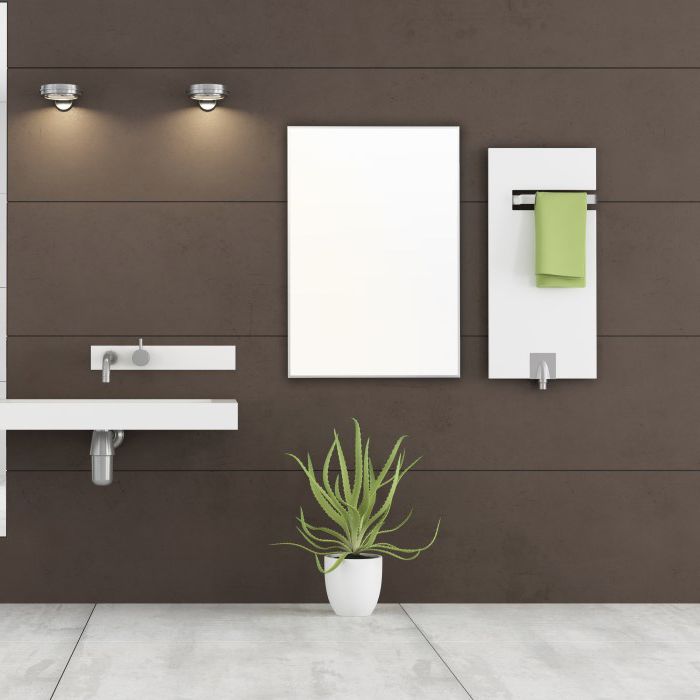 Electric radiant panel - TIH 500 S - Trotec - wall / white / extra-flat