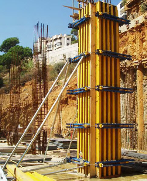 Modular formwork - VERTEX 60 - Variant Factory Ltd - wooden / column
