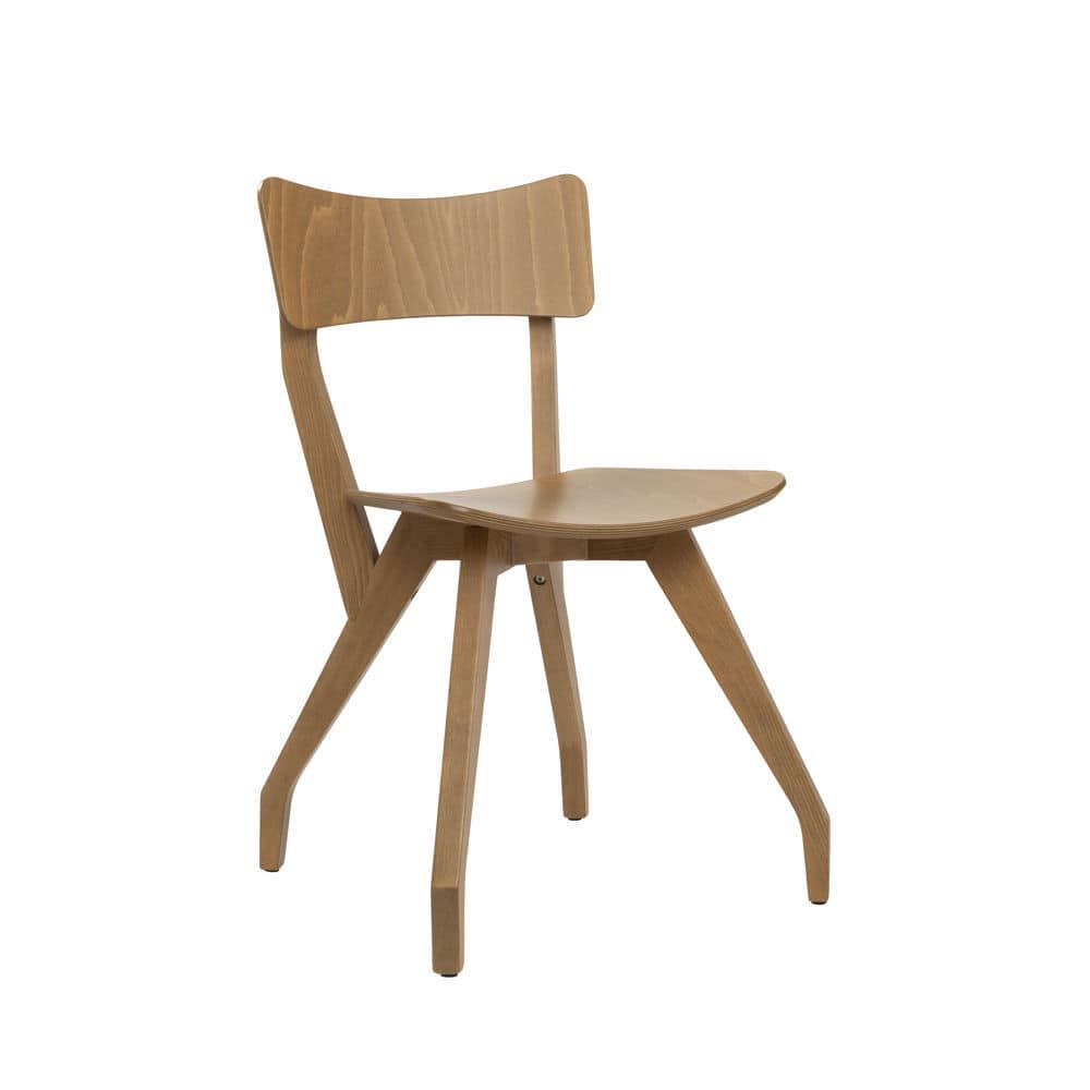 Contemporary chair - MARTINA SE01 - New Life Contract - indoor / wooden ...