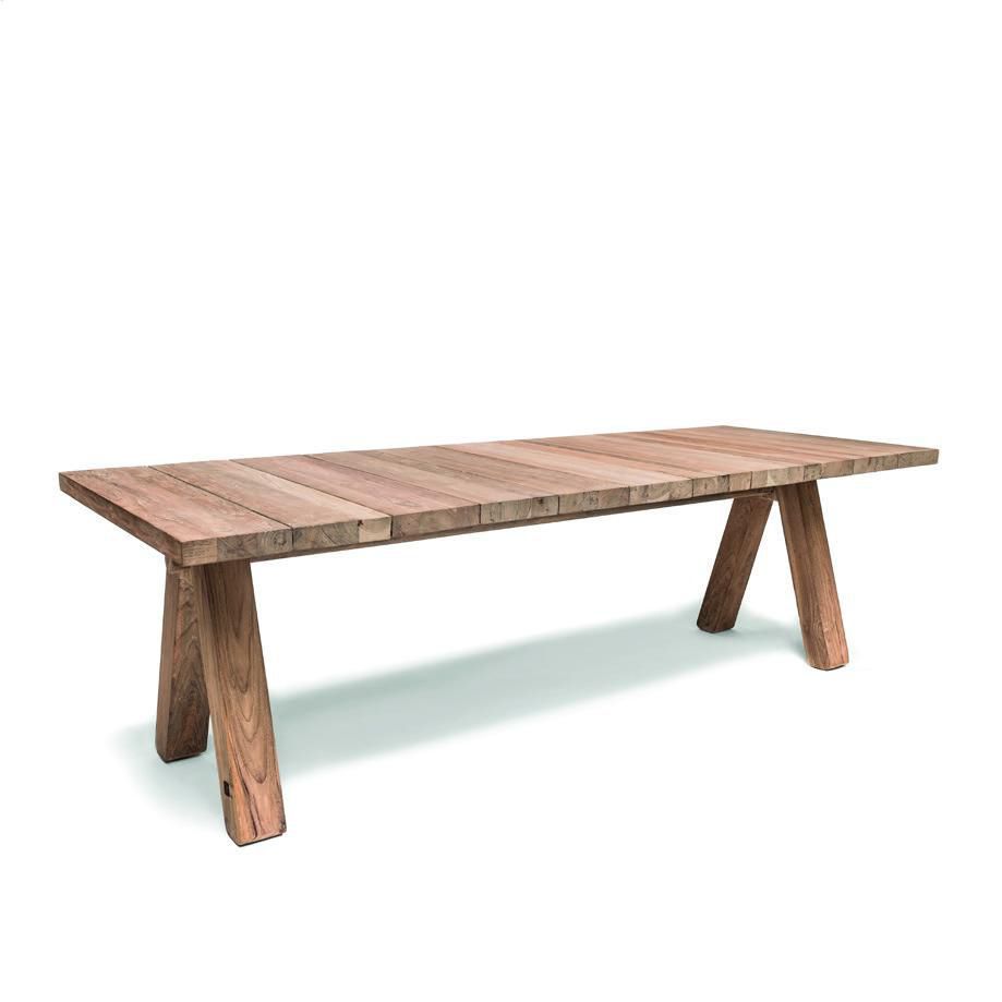 Contemporary dining table - ZIGGY - GOMMAIRE - teak / rectangular / home