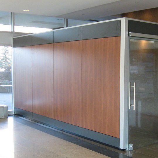 Removable partition - FULL PANEL - IMT - laminate / for offices / acoustic