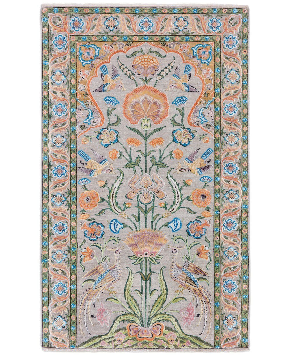 Classic rug - 17TH CENTURY : MUGHAL 02 - Knots rugs - floral pattern ...