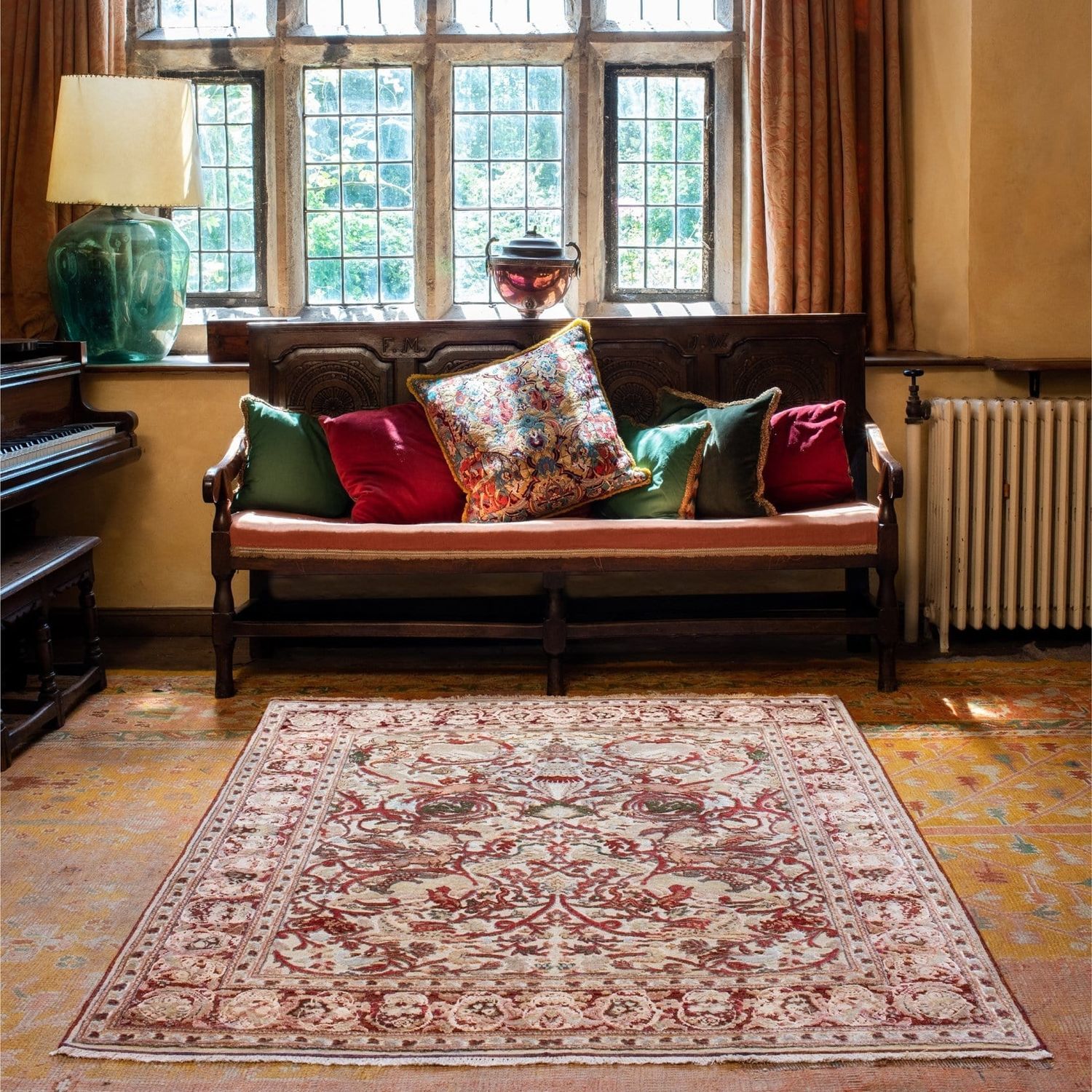 Traditional rug - MEXICAN SKULLS - Knots rugs - patterned / wool / silk