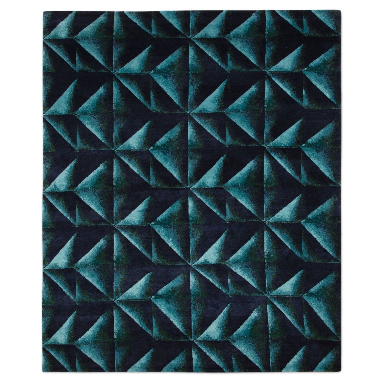 Contemporary rug - ORIGAMI - Knots rugs - plain / geometric / silk