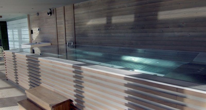 Above-ground swim spa - Tilestone Pools one piece tiled pools ...