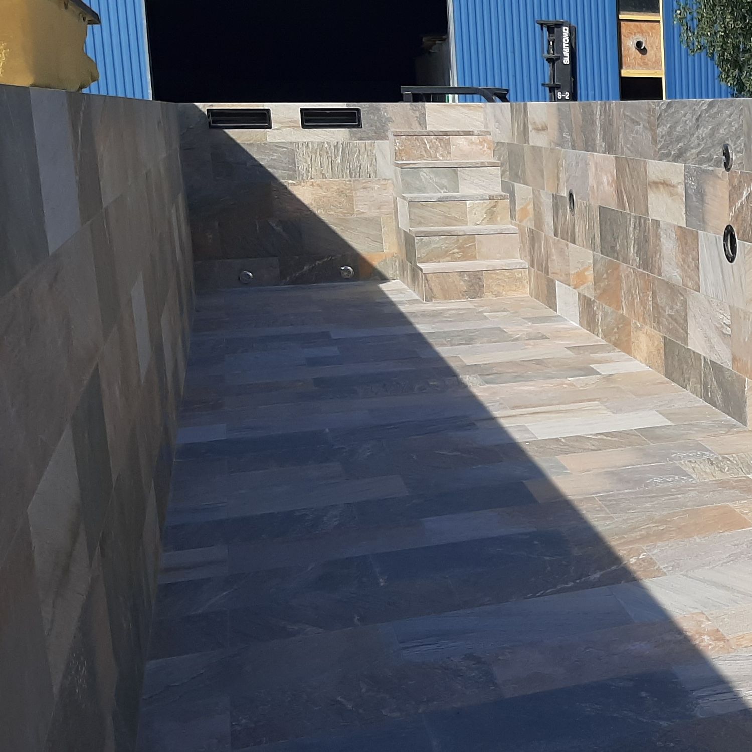 Wall swimming pool - CUSTOM - Tilestone Pools one piece tiled pools ...