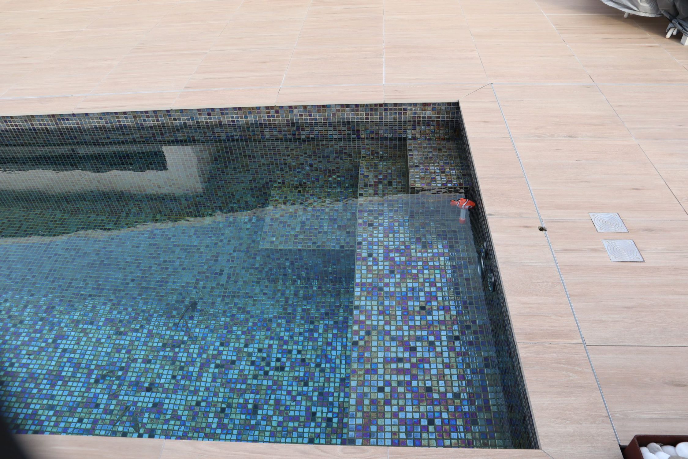Built-in swim spa - SWIM - Tilestone Pools one piece tiled pools ...