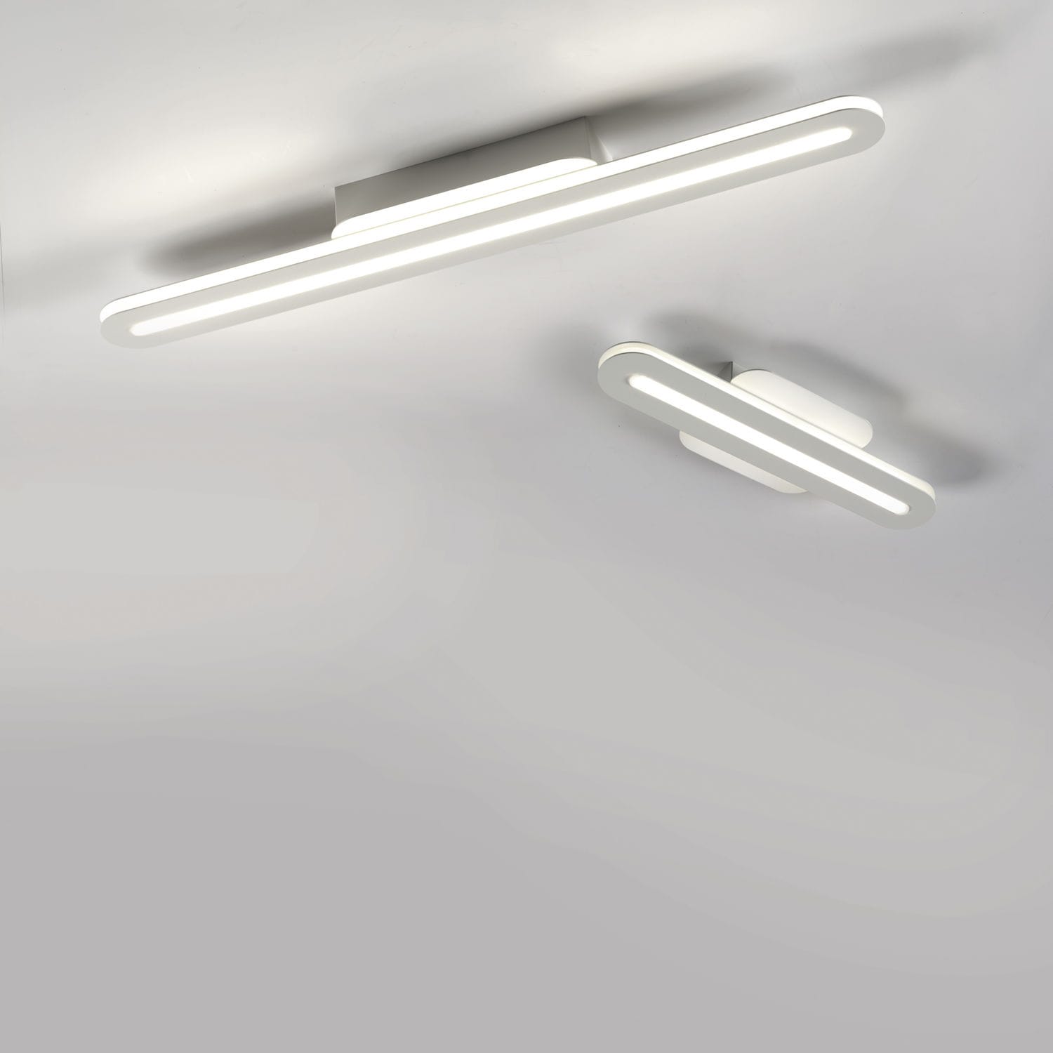 Contemporary ceiling light - STRETCH - cattaneo - linear / painted ...