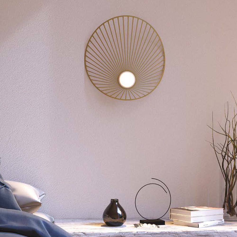 Contemporary wall light - RAYS - cattaneo - indoor / metal / sculptural