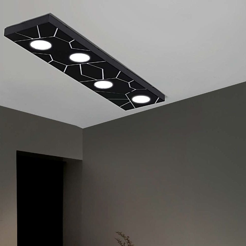 Contemporary ceiling light - STREET - cattaneo - rectangular / round ...