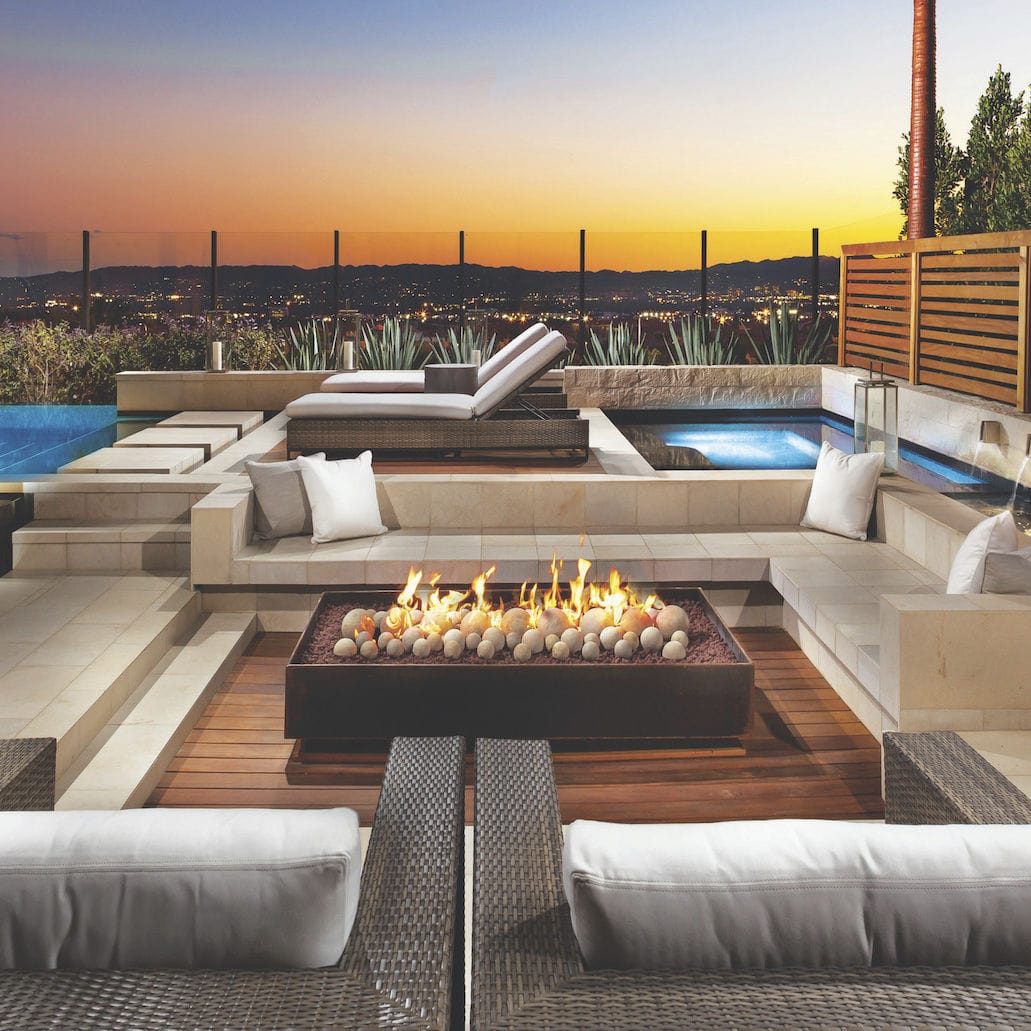 Gas fire pit - ABERMOVE/RJB HOME - metal
