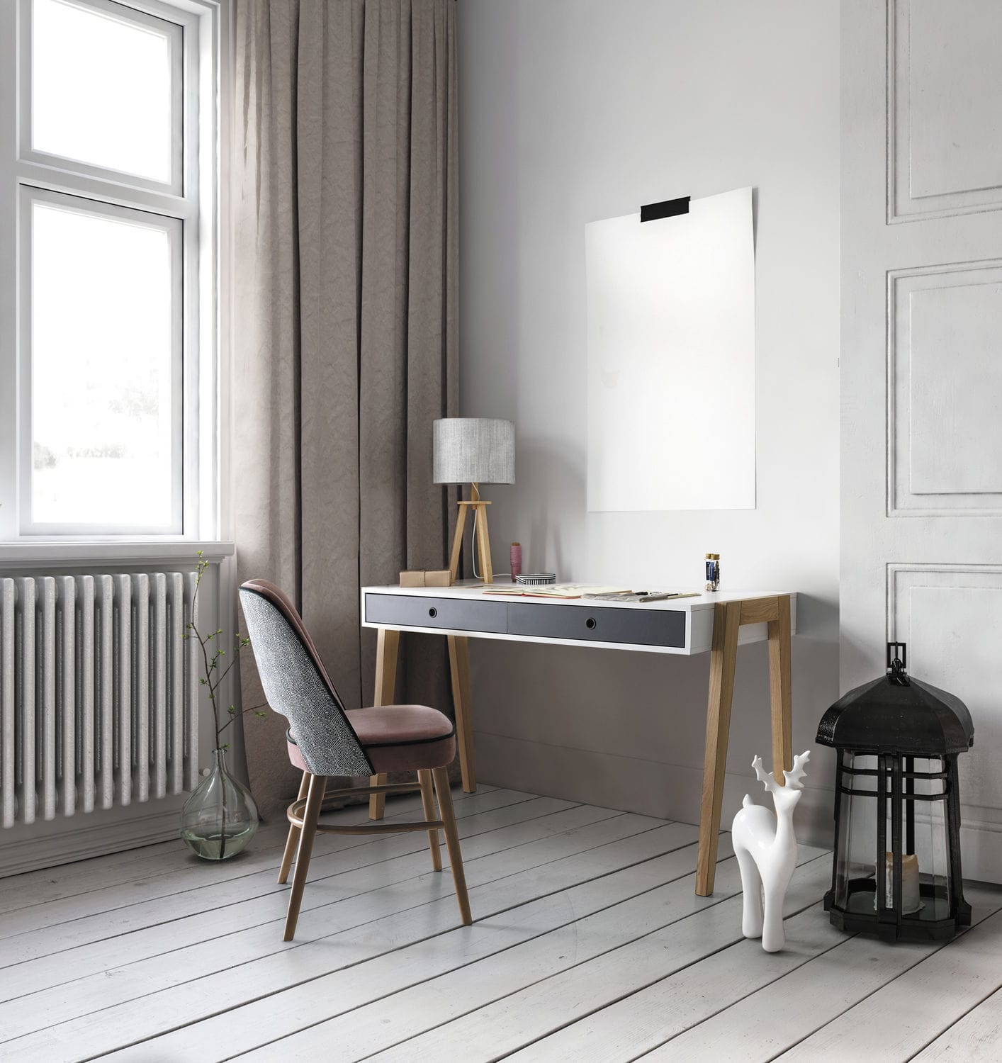 Contemporary desk - CONCEPT - Casual Home & Contract - oak