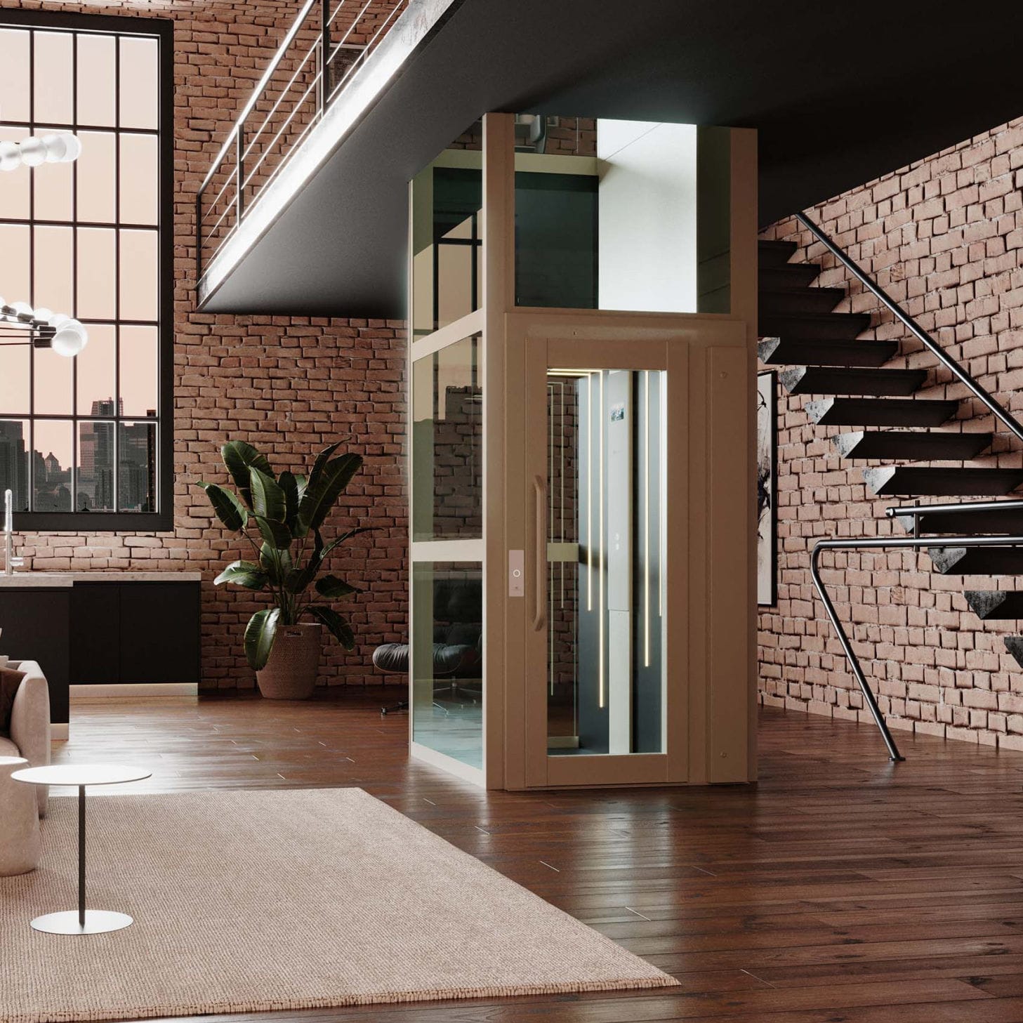 Electric elevator - IconLift - LIFTING ITALIA - home / panoramic ...