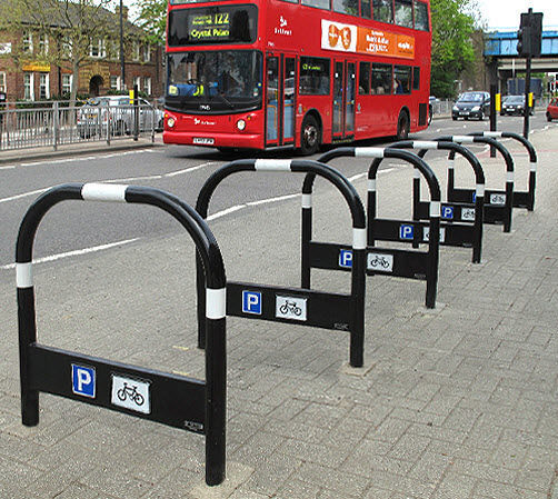 Floor-mounted bike rack - TRANSPORT - Furnitubes - galvanised steel ...