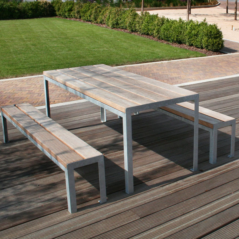 Contemporary picnic table - SPT318 - LANGLEY DESIGN - wooden ...