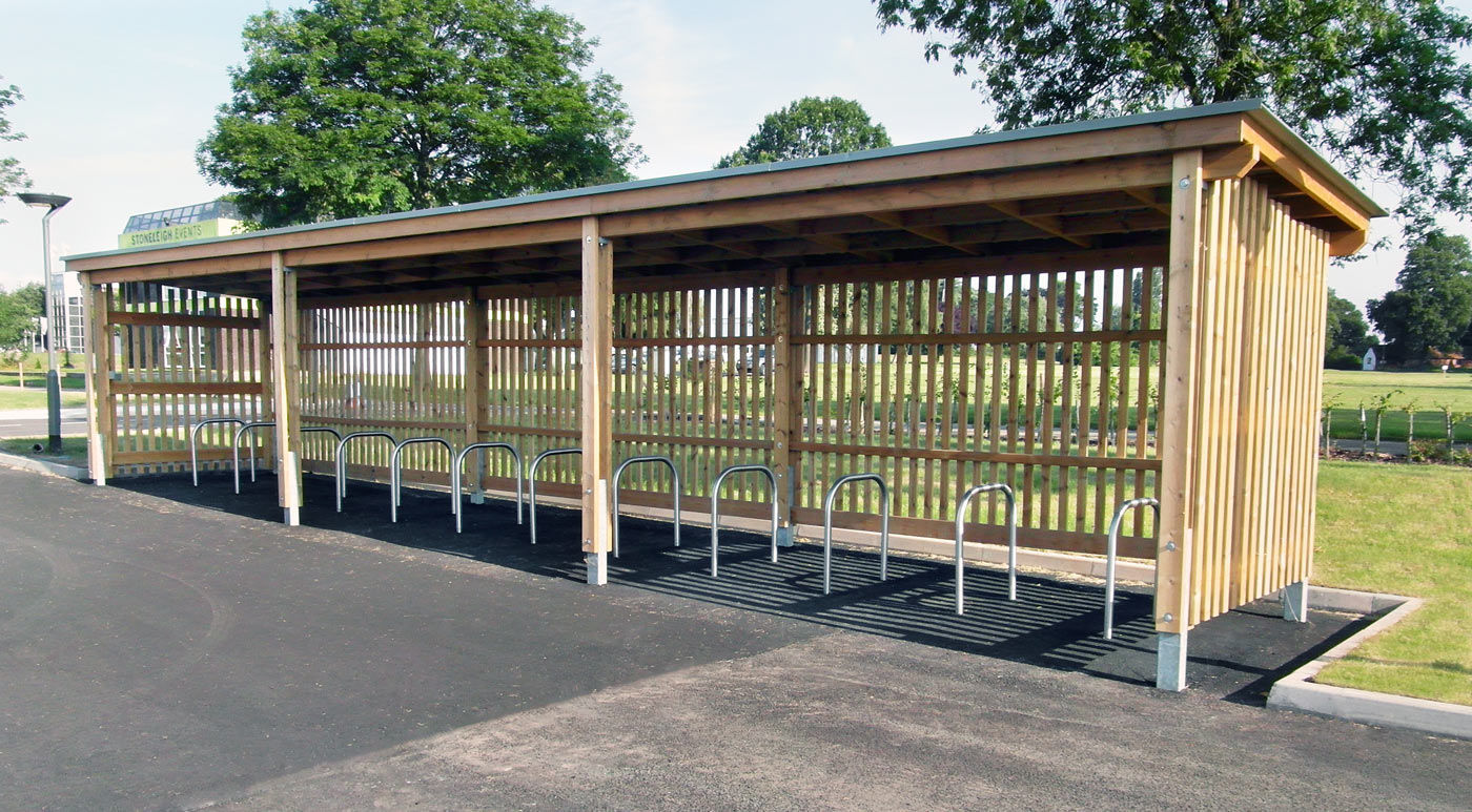 Polycarbonate canopy cycle shelter - SCS310 - LANGLEY DESIGN - steel ...